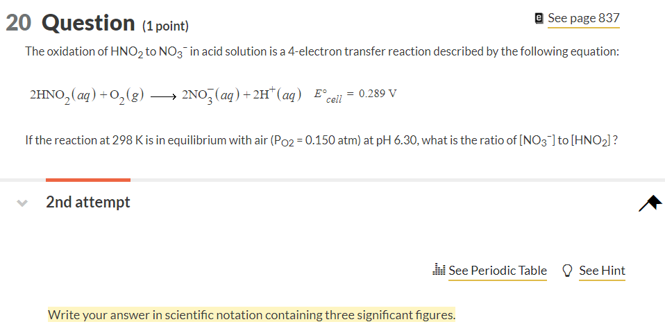 Solved 2nd attemptWrite your answer in scientific notation | Chegg.com
