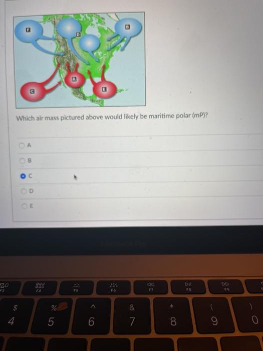 Solved Which air mass pictured above would likely be | Chegg.com