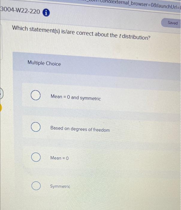 Solved ternal_browser=0&launchUn= 3004-W22-220 Saved Which | Chegg.com