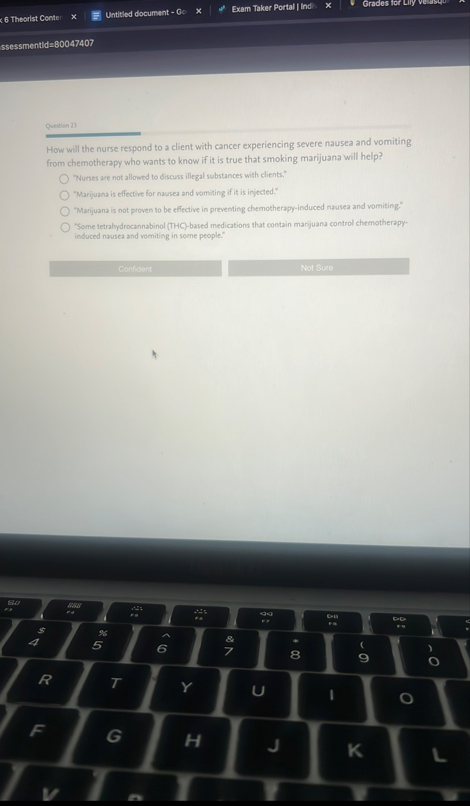 Solved , 6 ﻿Theorlst ConterUntitied documant - ﻿OoExam Taker | Chegg.com