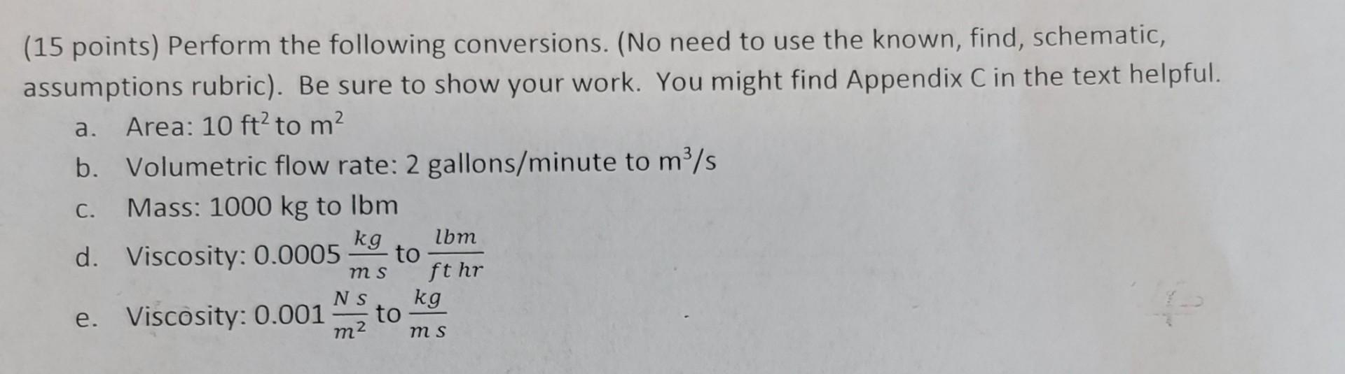 Solved (15 points) Perform the following conversions. (No | Chegg.com