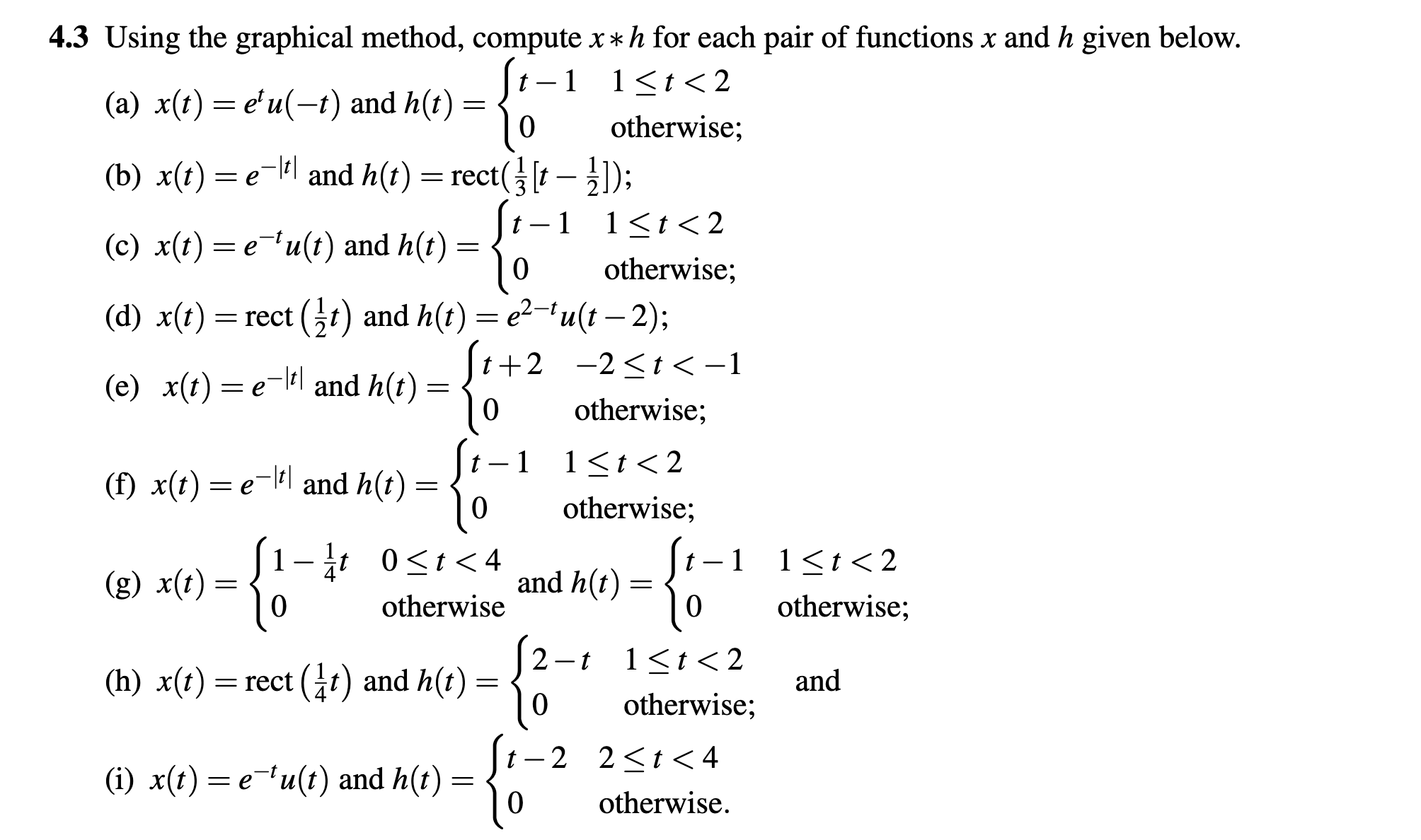 Solved 4.3 ﻿Using the graphical method, compute x**h ﻿for | Chegg.com