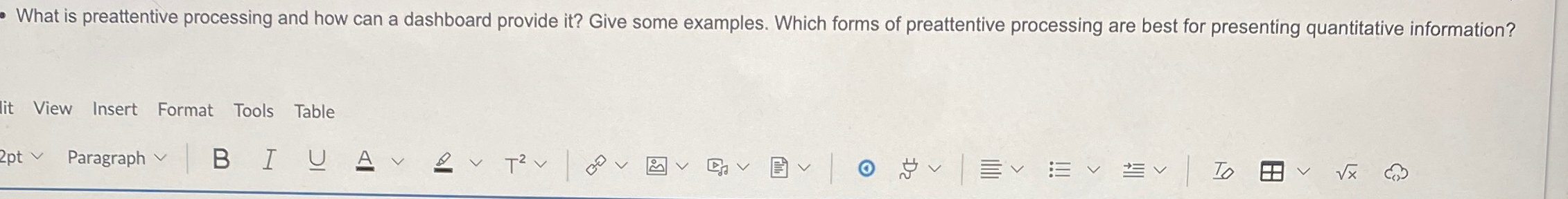 Solved What is preattentive processing and how can a | Chegg.com