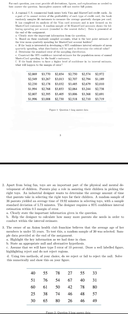 Solved For each question, you must provide all derivations, | Chegg.com