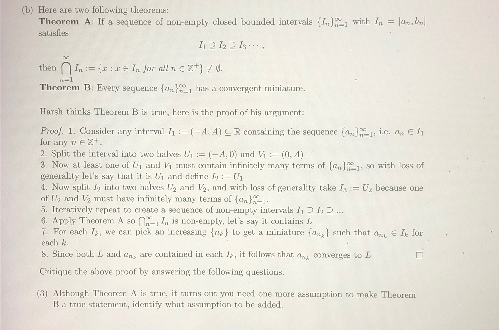(b) ﻿Here are two following theorems:Theorem A: If a | Chegg.com