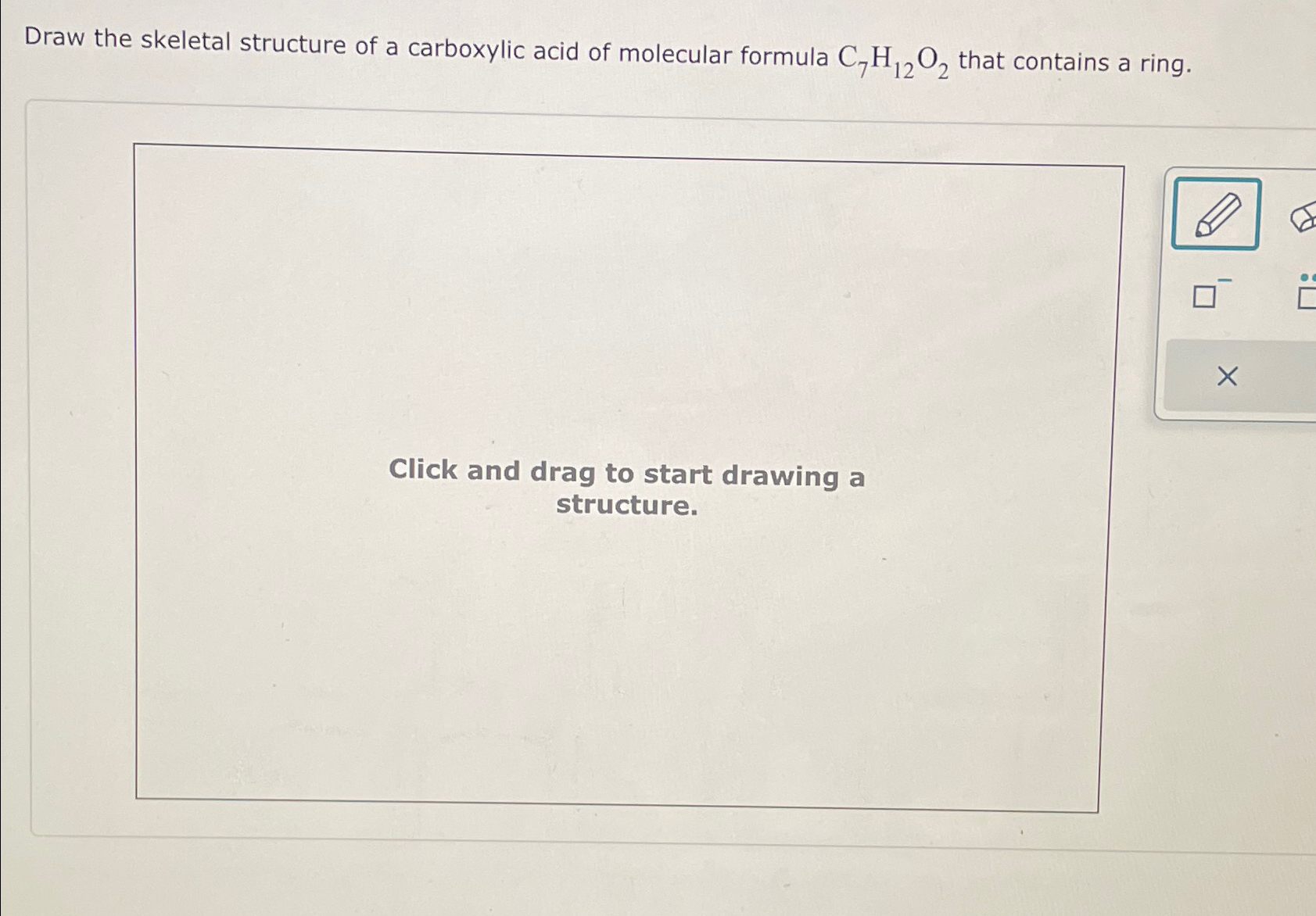 Solved Draw the skeletal structure of a carboxylic acid of | Chegg.com