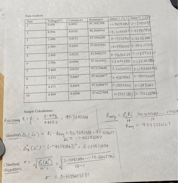 how to calculate the random and instrumenta error. | Chegg.com