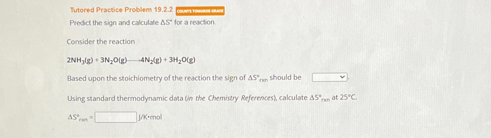 Solved Tutored Practice Problem 19.2.2 ﻿coums rowasd | Chegg.com