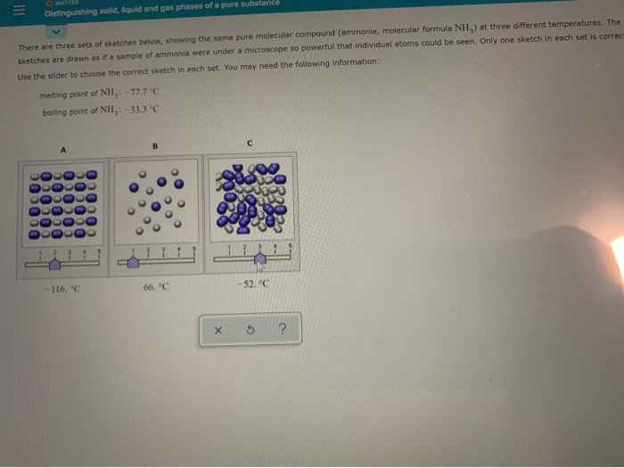 Solved Distinguishing solid, liquid and gas phases of a pure | Chegg.com