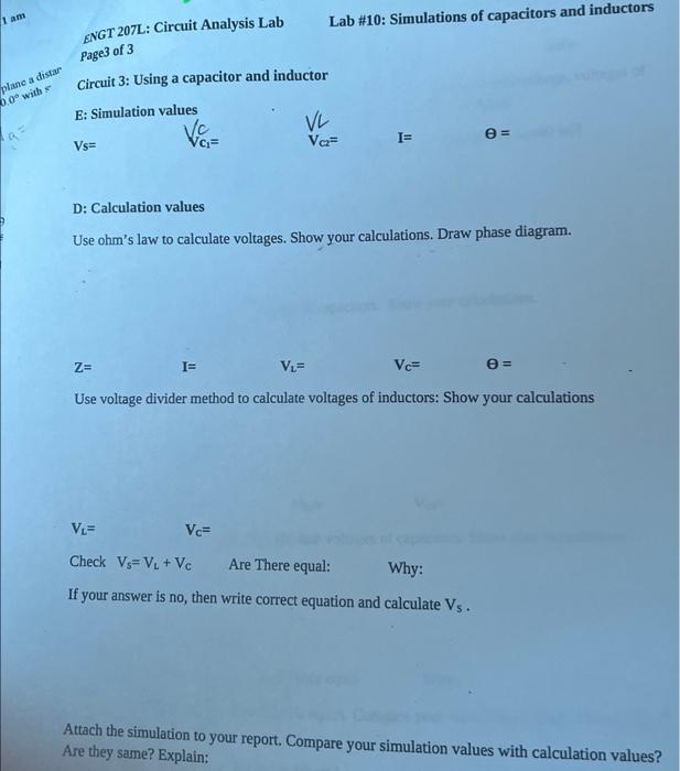 Solved ENGT 207L: Circuit Analysis Lab Lab \#10: Simulations | Chegg.com