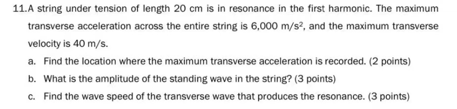Solved A string under tension of length 20cm ﻿is in | Chegg.com