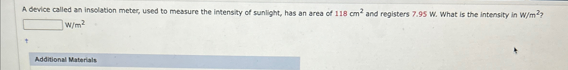 Solved A device called an insolation meter, used to measure | Chegg.com