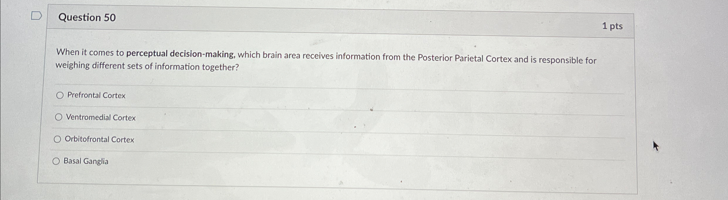 Solved Question 501ptsWhen it comes to perceptual | Chegg.com