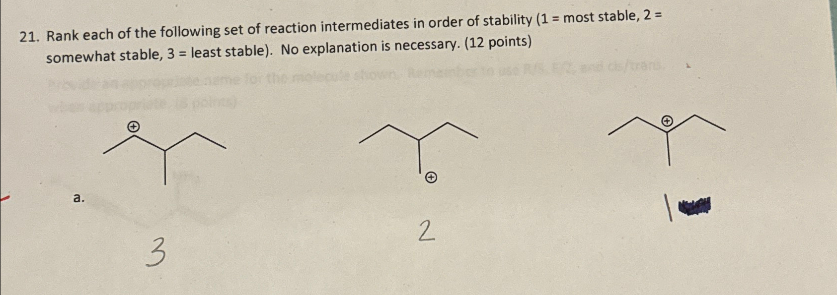 Solved Rank each of the following set of reaction | Chegg.com