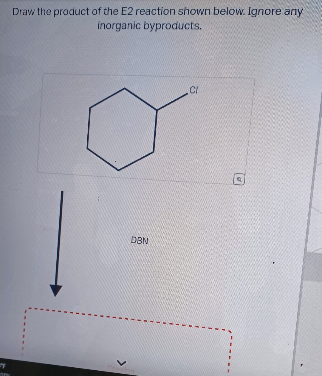 Solved Draw the product of the E2 ﻿reaction shown below. | Chegg.com