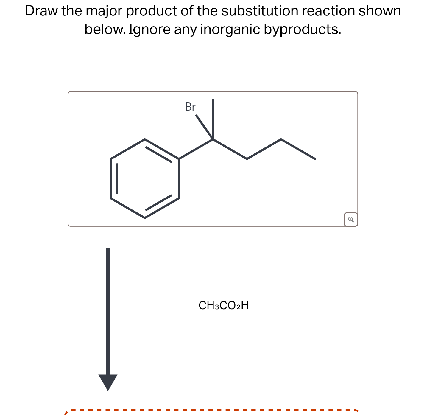 Solved Draw the major product of the substitution reaction | Chegg.com