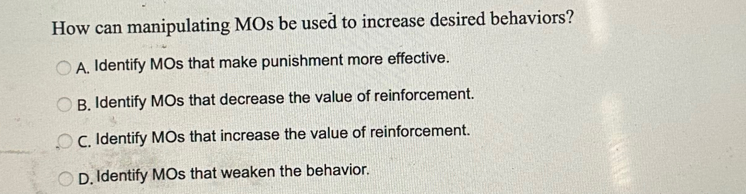 Solved Quèstion 1Which of the following is an example of a | Chegg.com