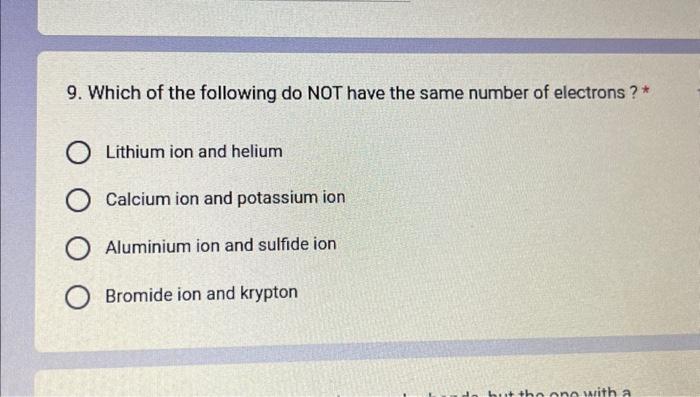 Solved 9. Which of the following do NOT have the same number | Chegg.com