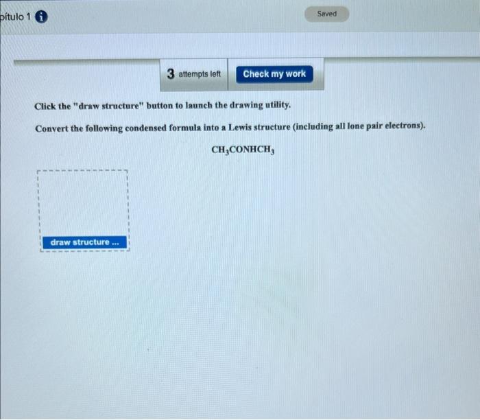Solved Click the "draw structure" button to launch the | Chegg.com