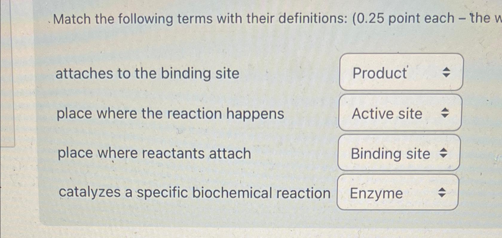 Solved Match the following terms with their definitions: | Chegg.com