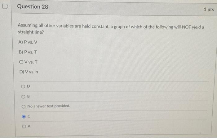 Assuming all other variables are held constant, a | Chegg.com
