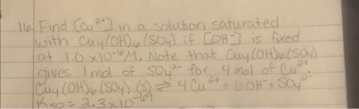 Solved the answer is 3.9 x 10^-7 M but I need to know how to | Chegg.com