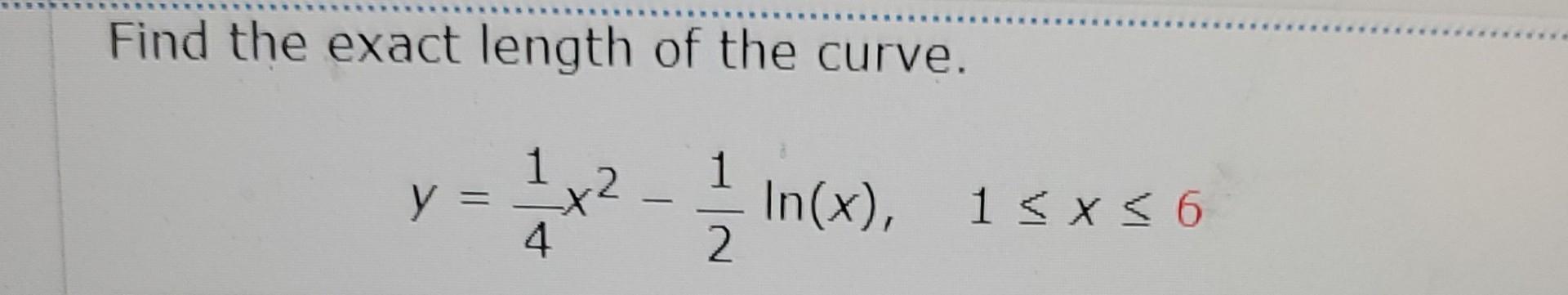 Solved Find the exact length of the curve. | Chegg.com