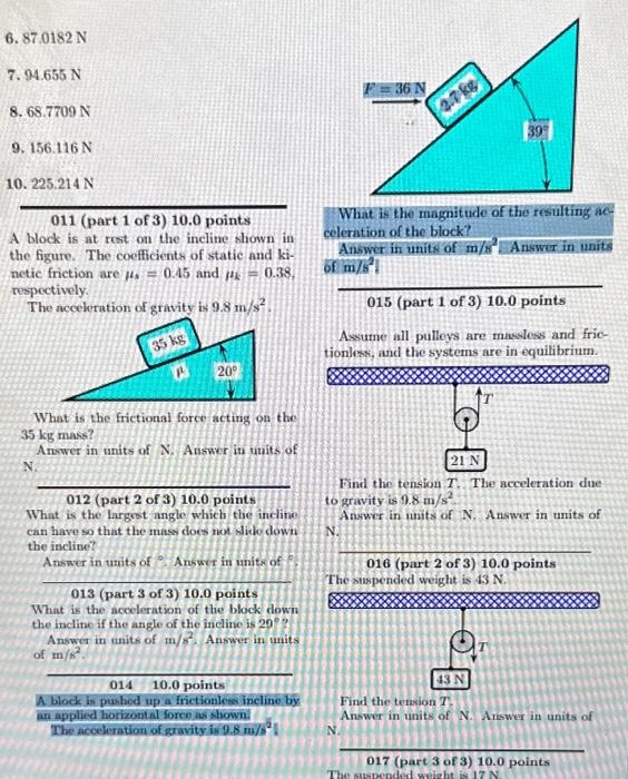Solved 011 (part 1 of 3 ) 10.0 points What is the magnit ude | Chegg.com