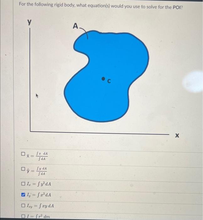 Solved For the following rigid body, what equation(s) would | Chegg.com