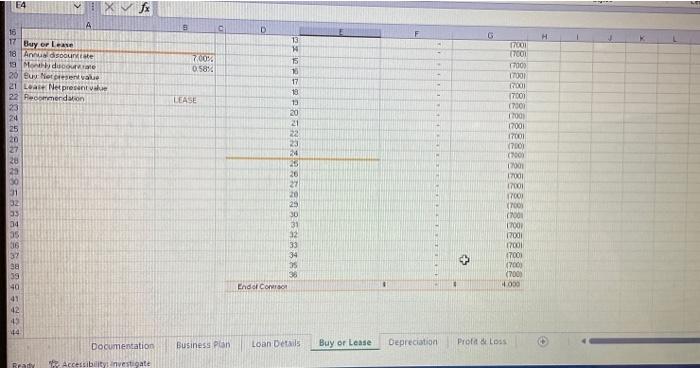 Solved Go to the Buy or Lease worksheet. Elena wants to | Chegg.com
