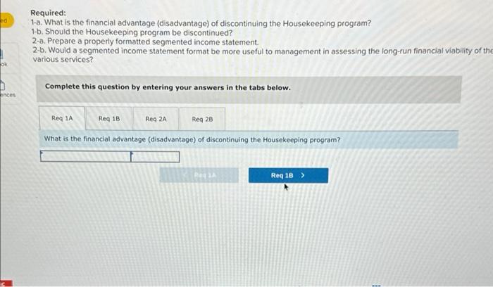 Solved Problem 11-19 Dropping or Retaining a Segment | Chegg.com