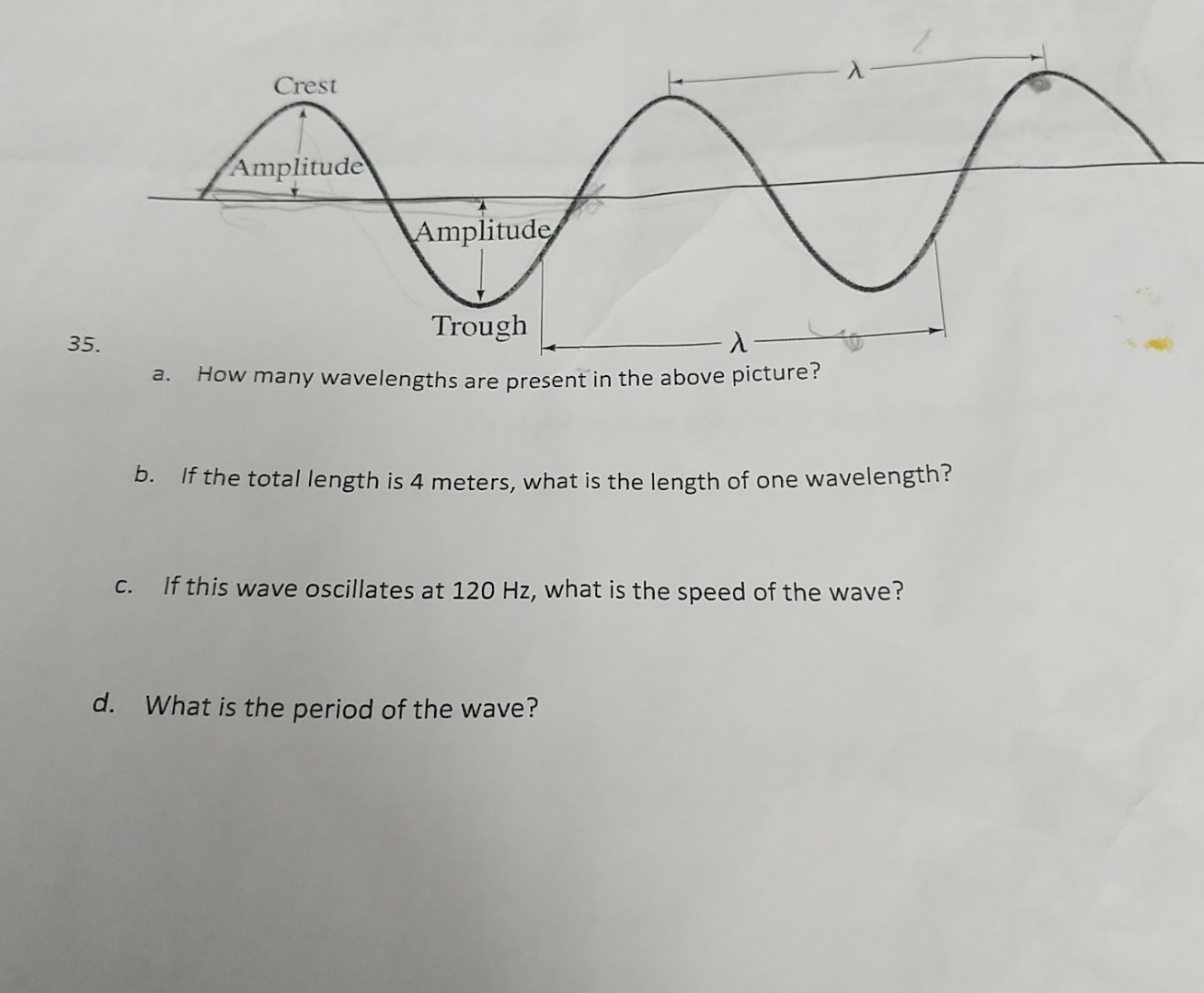 Solved b. If the total length is 4 meters, what is the | Chegg.com