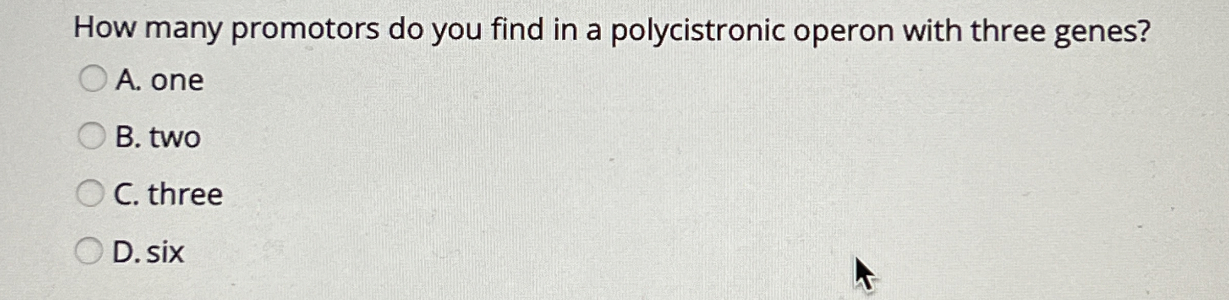 Solved How many promotors do you find in a polycistronic | Chegg.com