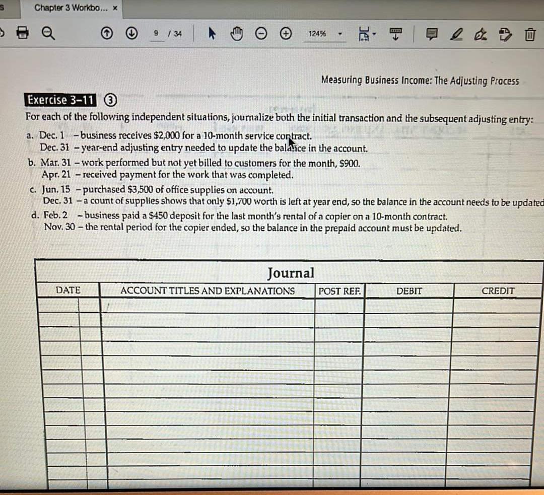Solved Exercise 3-11 (3) For each of the following | Chegg.com