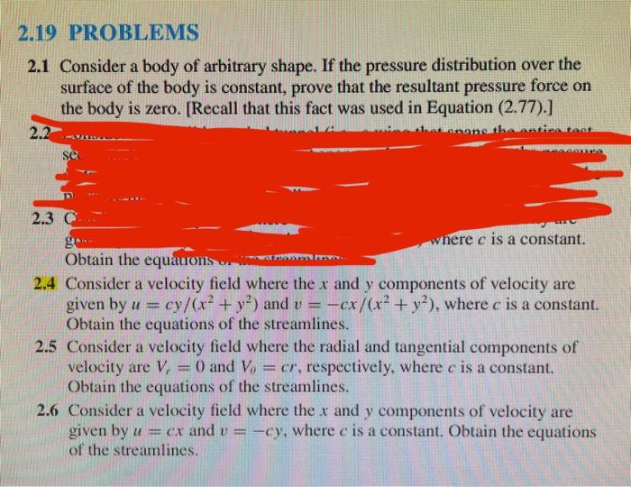 Solved 2.19 PROBLEMS 2.1 Consider a body of arbitrary shape. | Chegg.com