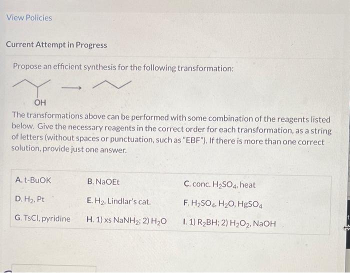 Solved Current Attempt in Progress Propose an efficient | Chegg.com