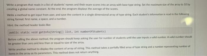 Solved Please make sure to use java.•Reminder• You can | Chegg.com