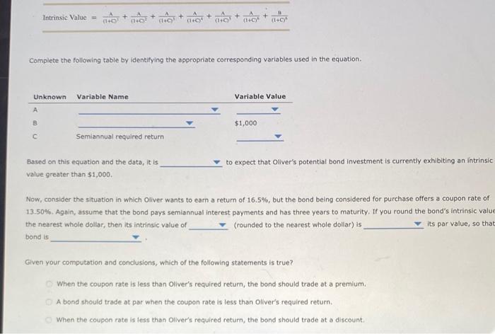Solved Intrinsic Value | Chegg.com