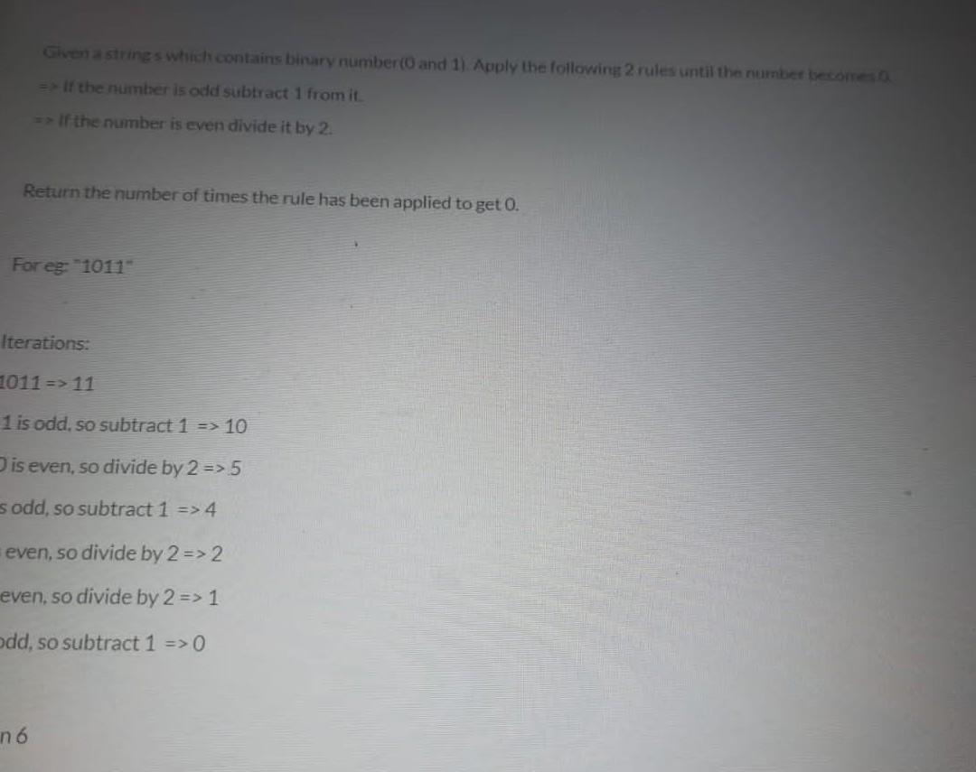 Given a string s which contains binary number 0 and | Chegg.com