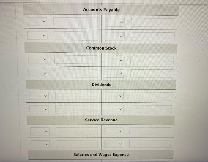 Solved Post the transactions to T-accounts and determine | Chegg.com