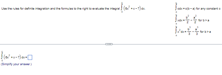 Solved Use the rules for definite integration and the | Chegg.com
