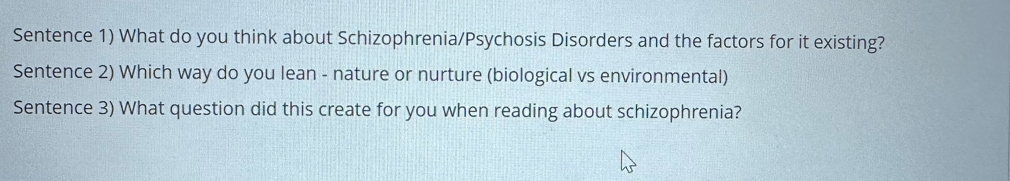Solved Sentence 1) ﻿What do you think about | Chegg.com