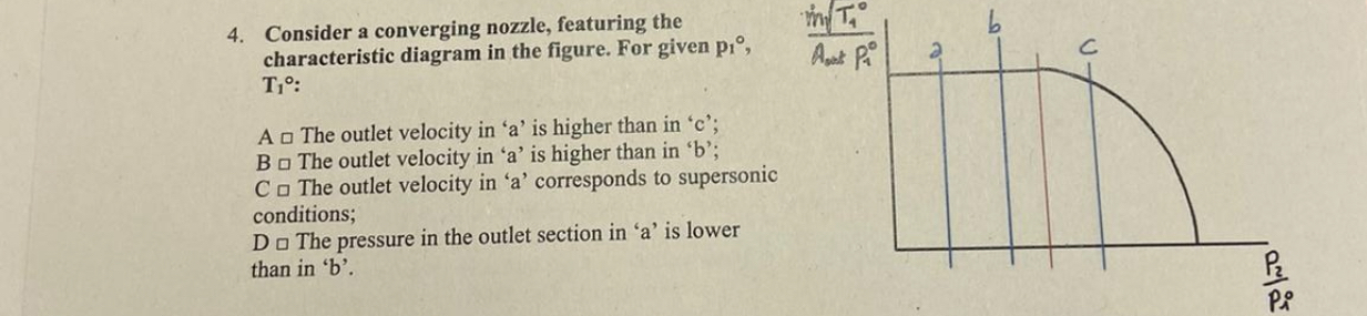 Solved Consider a converging nozzle, featuring the | Chegg.com
