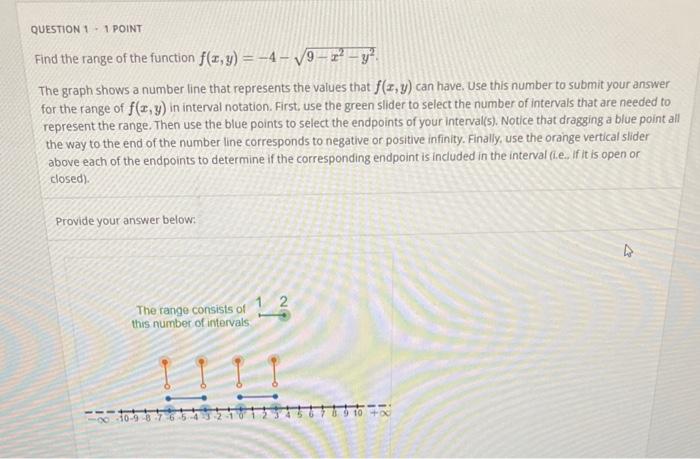 Solved pls help asap and also can you draw out the range | Chegg.com