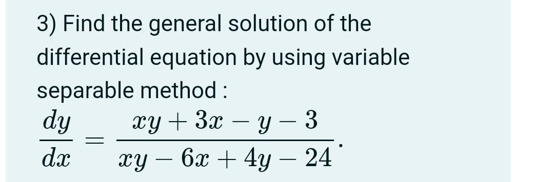 Solved Find the general solution of the differential | Chegg.com