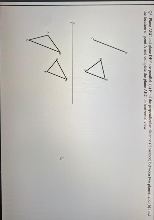 Q3. Plane ABC and plane DEF are parallel. (a) Find | Chegg.com
