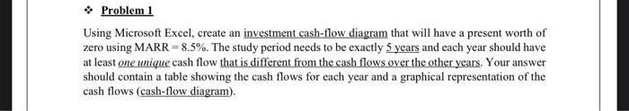 Using Microsoft Excel Create An Investment Cash Flow 