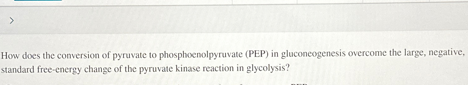 Solved How does the conversion of pyruvate to | Chegg.com