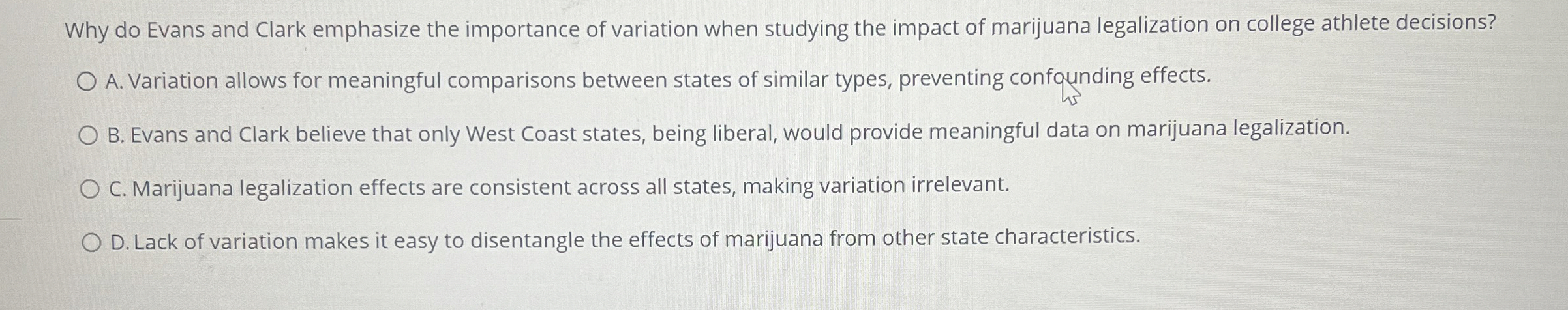 Solved Why do Evans and Clark emphasize the importance of | Chegg.com