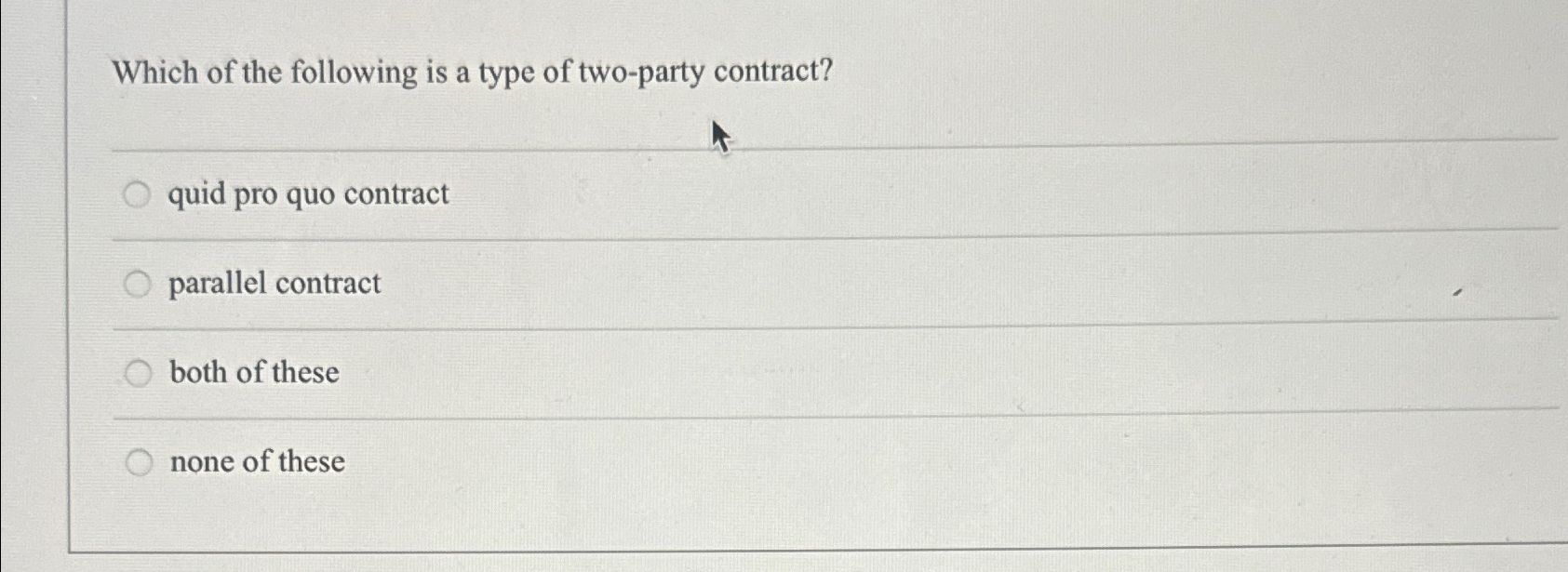 Solved Which of the following is a type of two-party | Chegg.com